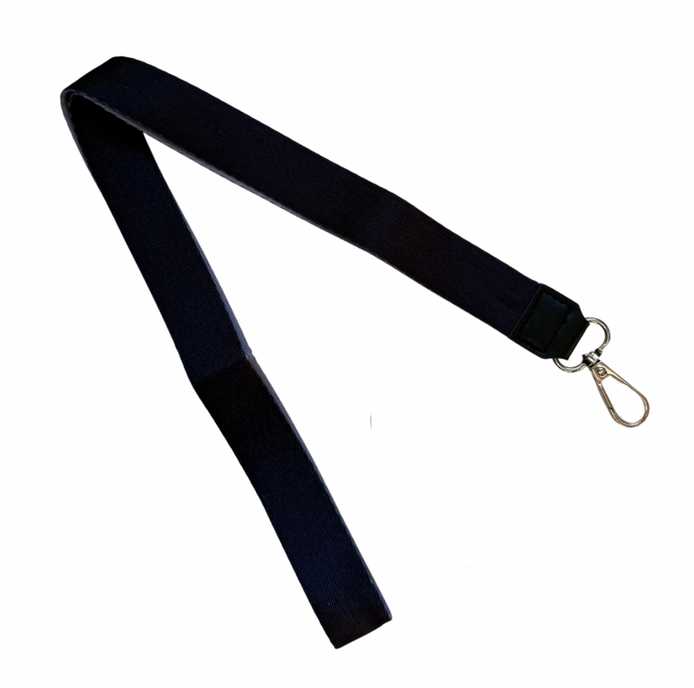 Lanyard Largo Negro – Atómica Strap